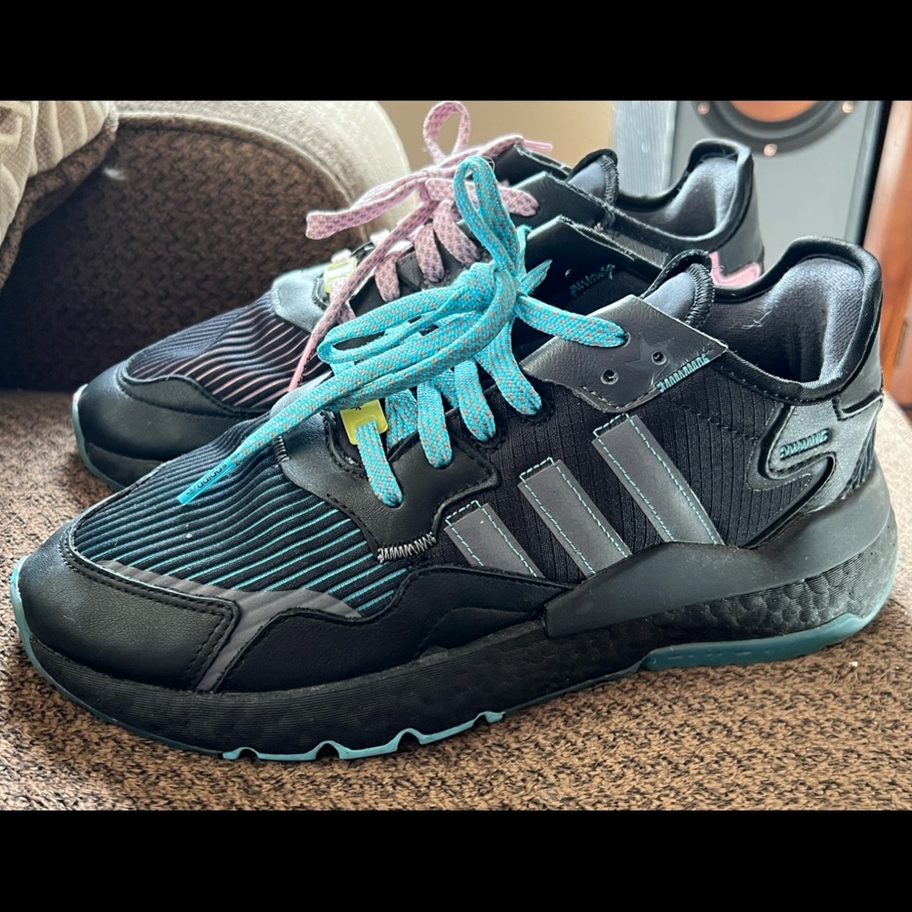Adidas Ninja X Nite Jogger 'Core Black' Mens Sneakers… - Gem